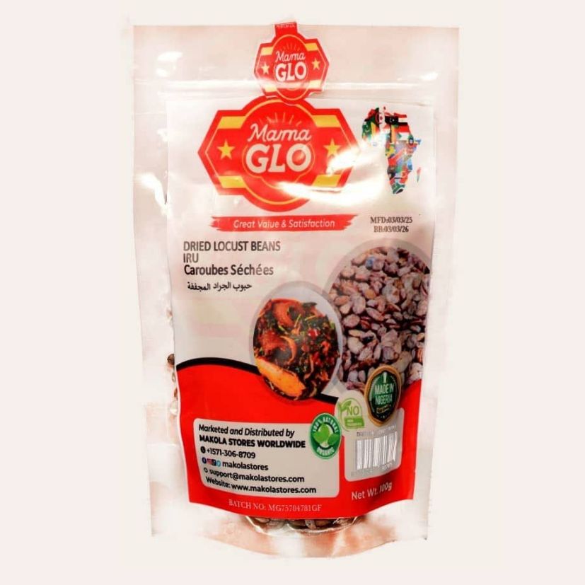 Mama Glo - Dried Iru / Locust Beans (100g) - Makola Stores USA - Online ...